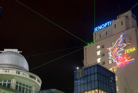Laser Projections Light Jenoptik Building Jenas Editorial Stock Photo ...