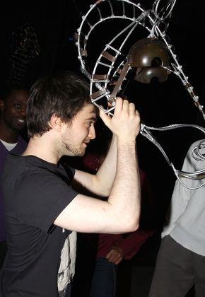 Daniel Radcliffe backstage at Equus play, Broadhurst Theatre, New York ...