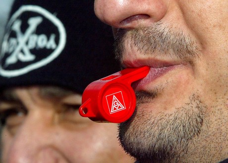 Employee Porsche Protests Whistle During Rally Editorial Stock Photo ...