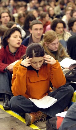 Young Faithfuls Attend Service Annual Taize Editorial Stock Photo ...