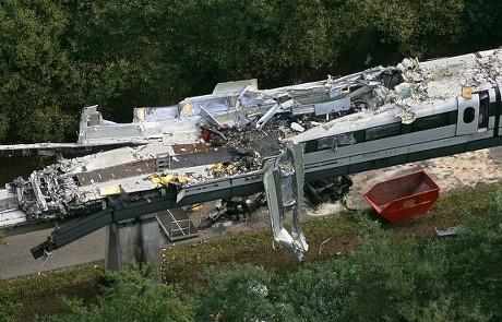 Picture Shows Destroyed Waggon Transrapid 08 Editorial Stock Photo ...