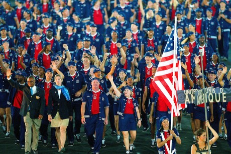 Athletes Us Team Parade During Opening Editorial Stock Photo - Stock ...