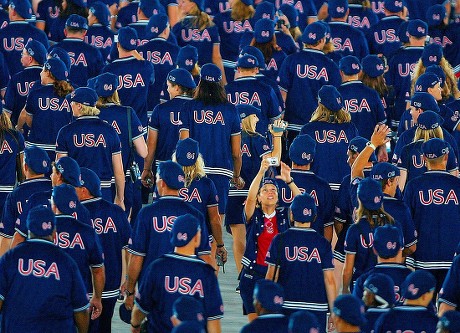 Athletes Us Team Parade During Opening Editorial Stock Photo - Stock ...