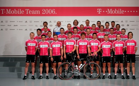 Cycling Pros Team Tmobile Pose Photographers Editorial Stock Photo ...