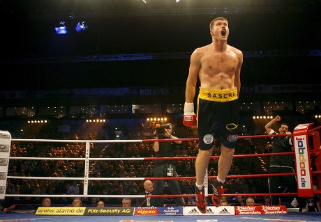 Alexander Dimitrenko Ukraine Celebrates After Beating Editorial Stock ...