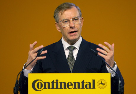 Ceo Continental Ag Manfred Wennemer Delivers Editorial Stock Photo ...