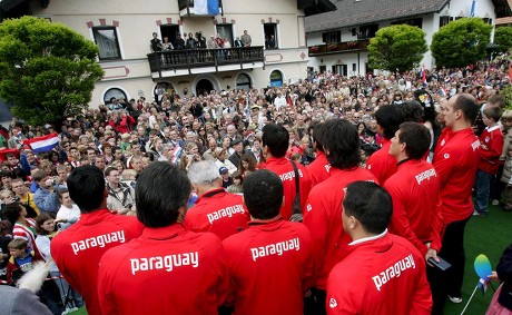 Paraguays National Soccer Team Welcomed By Editorial Stock Photo ...