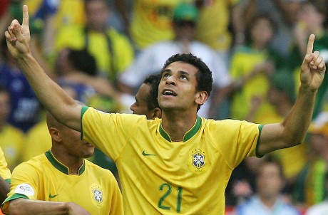 Brazilian Fred Celebrates After Scoring His Editorial Stock Photo ...