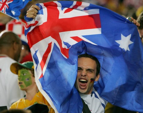 Australian Supporter Celebrates After Group F Editorial Stock Photo ...