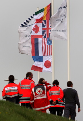 National Flag G8 Countries Hoisted Beachwalk Editorial Stock Photo ...