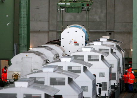 Workers Transfer One Twelve Castor Containers Editorial Stock Photo ...