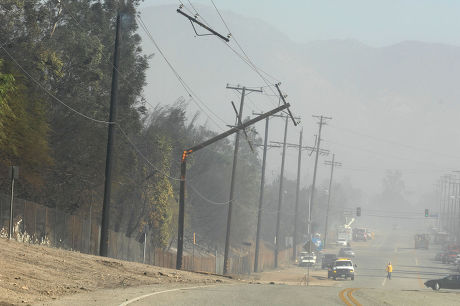 Pylon On Fire Editorial Stock Photo - Stock Image | Shutterstock