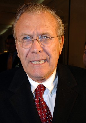 Us Defense Secretary Donald Rumsfeld Attend Editorial Stock Photo ...