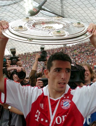 Bayern Munichs Roy Makkay Celebrates Trophy Editorial Stock Photo ...