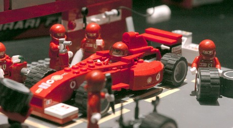 Miniature Ferrari F1 Racing Car Made Editorial Stock Photo - Stock ...