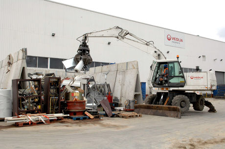 Waste Electrical Electronic Equipment Arrive Plant Editorial Stock ...