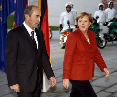 German Chancellor Angela Merkel R Meets Editorial Stock Photo - Stock ...