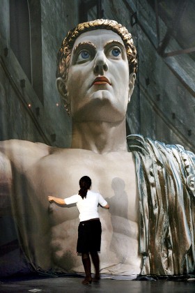 Reconstructed Statue Emperor Constantine Put Worlds Editorial Stock ...
