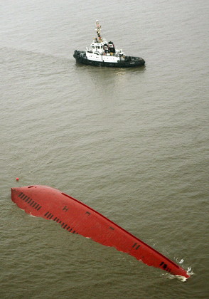 Capsized Fertiliser Cargo Ship Maritim Lady Editorial Stock Photo ...