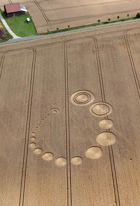 Picture Showing Twelve Crop Circles Different Editorial Stock Photo ...