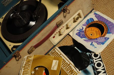 Old 45 Single Record Playing On Editorial Stock Photo - Stock Image ...