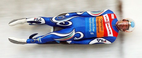 Italian Luger Armin Races Mens Luge Editorial Stock Photo - Stock Image ...