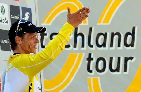 German Professional Cyclist Linus Gerdemann Team Editorial Stock Photo ...