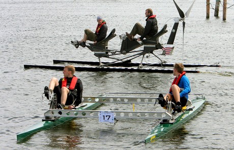 Waterbikes Different Kinds Pictured On Warnow Editorial Stock Photo ...