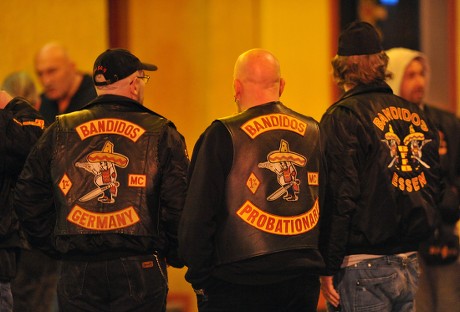 Members Bandidos Motorcycle Club Stand Outside Editorial Stock Photo ...