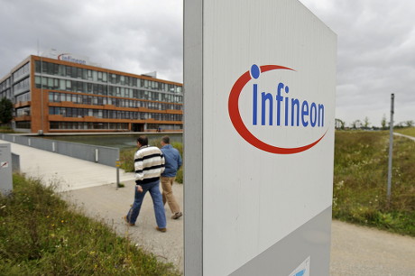 Infineon Employees Walk Past Company Logo Editorial Stock Photo - Stock ...