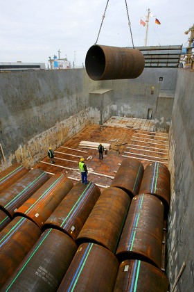 Pipes New Largediameter Pipe Plant Eew Editorial Stock Photo - Stock ...
