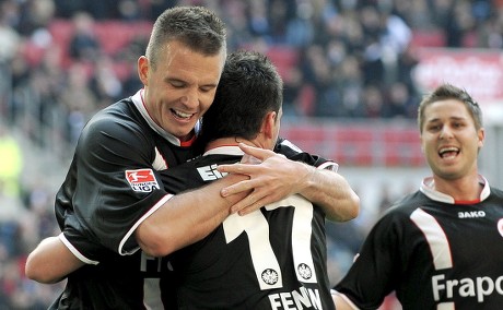Alexander Meier L Eintracht Frankfurt Celebrates Editorial Stock Photo ...