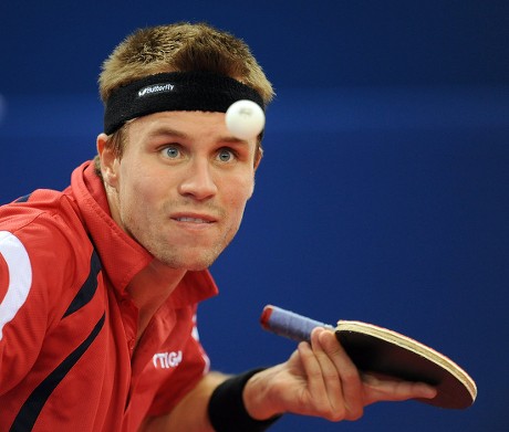 Michael Maze Denmark Serves Ball Against Editorial Stock Photo - Stock ...