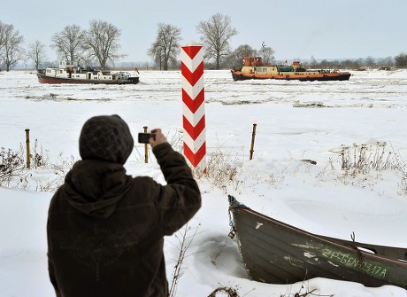 Boy Photographs Two Ice Breakers Use Editorial Stock Photo - Stock ...