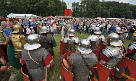 Group People Dressed Ancient Roman Military Editorial Stock Photo ...