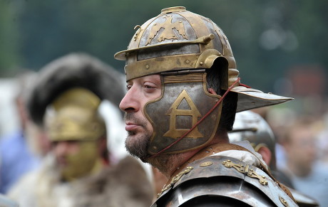 Man Wears Wears Ancient Roman Military Editorial Stock Photo - Stock ...