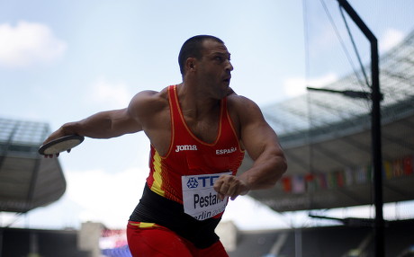 Spains Mario Pestano Competes Discus Qualification Editorial Stock ...