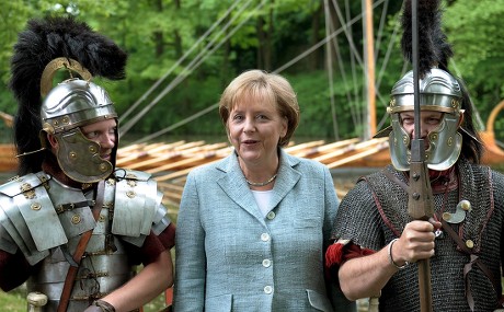 German Chancellor Angela Merkel Pose Two Editorial Stock Photo - Stock ...