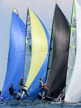 49er Class Boats Compete During Race Editorial Stock Photo - Stock ...