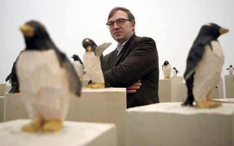 German Sculptor Stephan Balkenhol Poses His Editorial Stock Photo ...