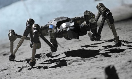 Spaceclimber Robot Sits On Artificial Moon Editorial Stock Photo ...