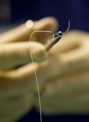 Doctor Prepares Stitch Patient Nhs Hospital Editorial Stock Photo ...