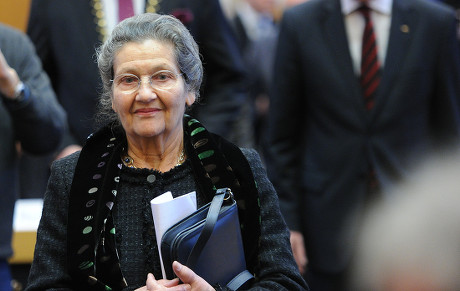 French Politician Simone Veil Looks On Editorial Stock Photo - Stock ...