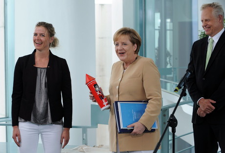 German Chancellor Angela Merkel C Holds Editorial Stock Photo - Stock ...