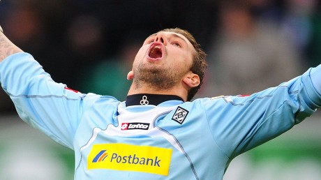 Moenchengladbachs Goalie Logan Bailly Gestures During Editorial Stock ...
