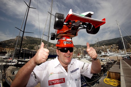 Man Racing Car On Head Seen Editorial Stock Photo - Stock Image ...