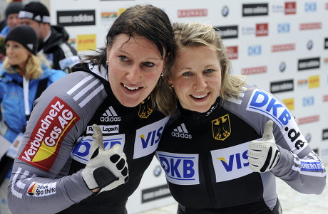 German Bobsleighers Cathleen Martini R Romy Editorial Stock Photo ...