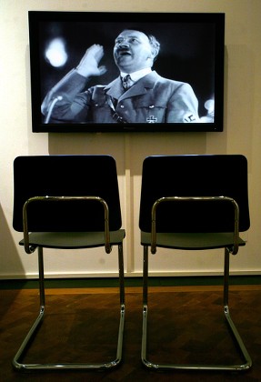 Two Chairs Sit Front Screen That Editorial Stock Photo - Stock Image ...