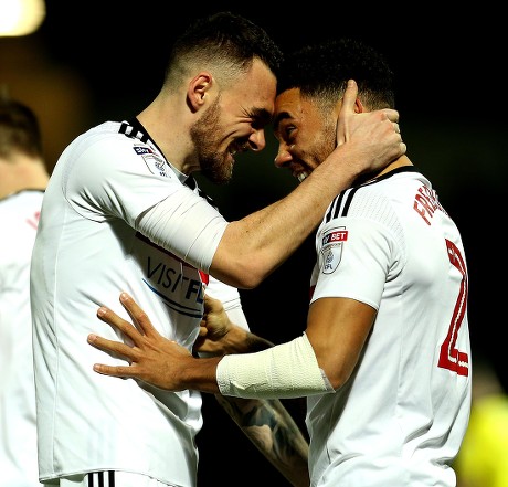 Scott Malone Fulham Celebrates Ryan Fredericks Editorial Stock Photo ...