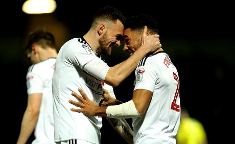 Scott Malone Fulham Celebrates Ryan Fredericks Editorial Stock Photo ...